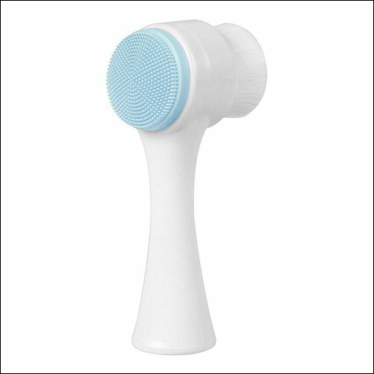 Эксклюзивная двухсторонняя щетка для очищения лица из силикона