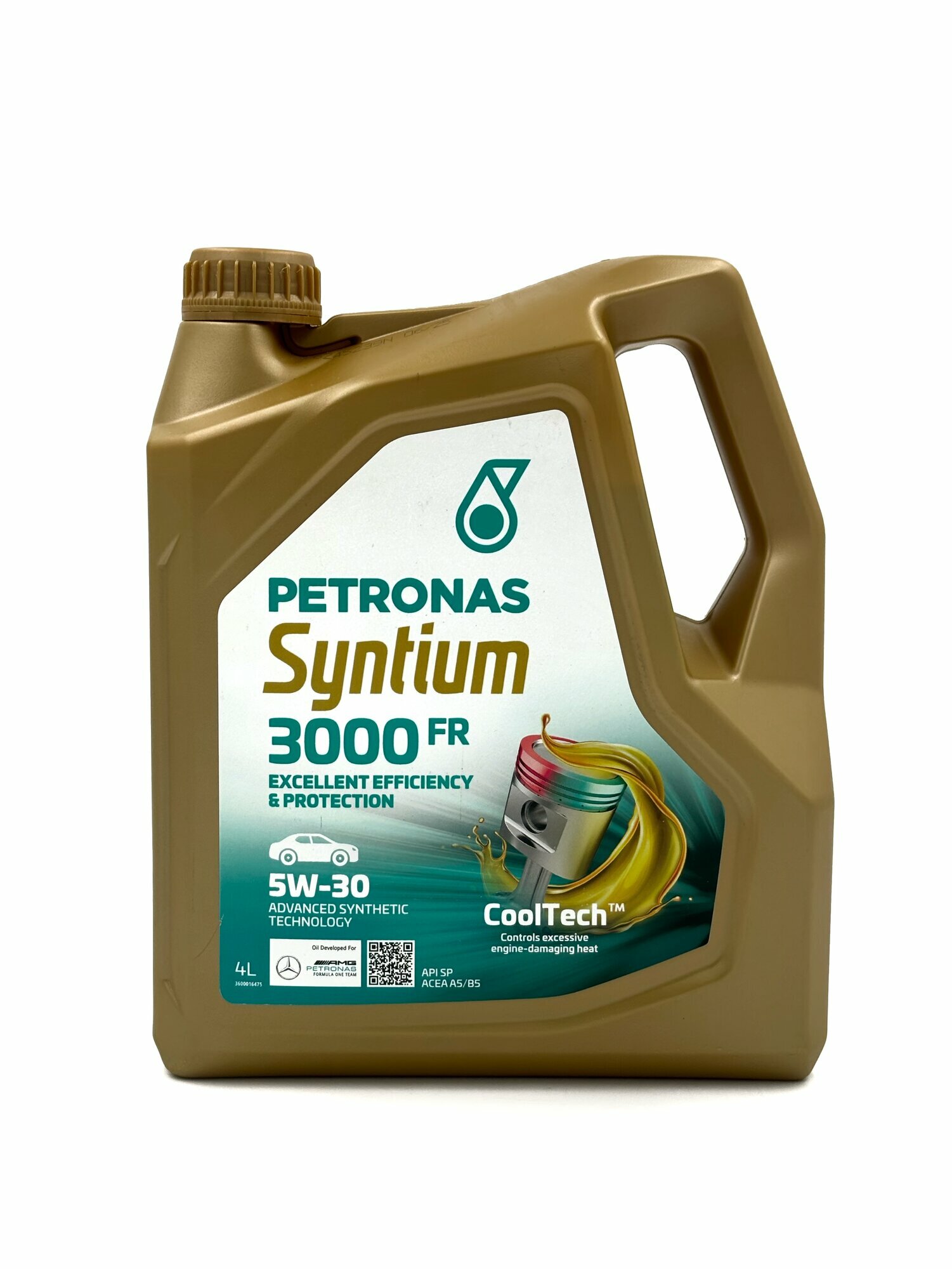 Масло моторное Petronas Syntium 3000 FR 5W-30, 4 литра , синтетическое