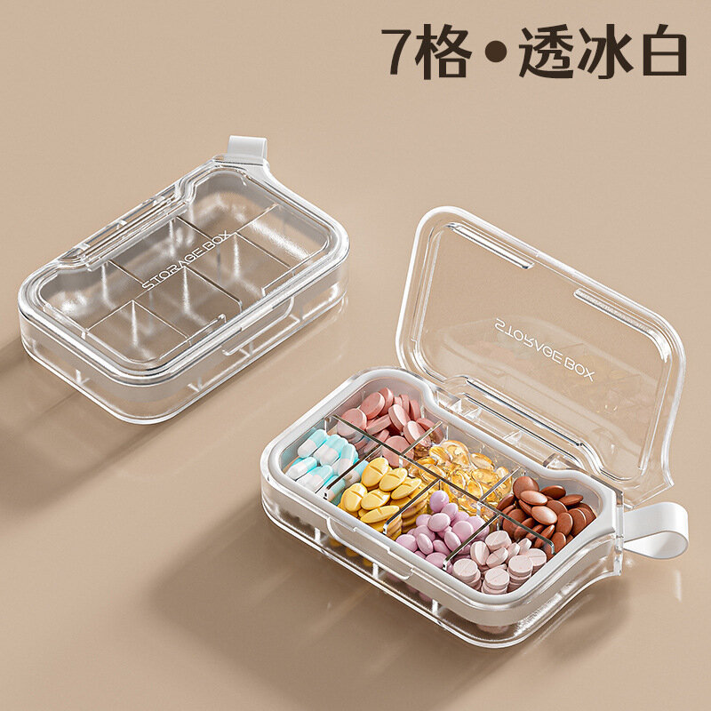 Портативная коробка для таблеток на семь дней в неделю, портативная коробка для хранения лекарств на семь дней в неделю, герметичная, большой емкости
