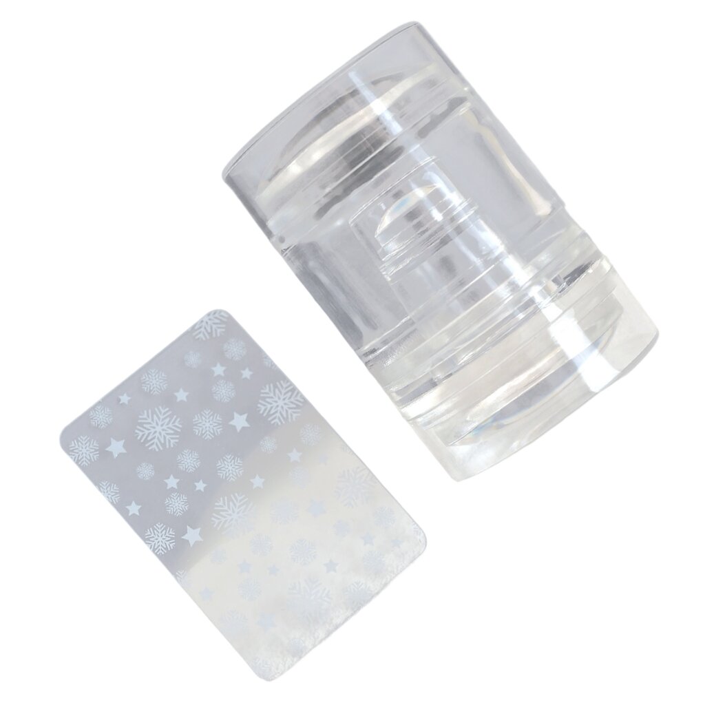 Набор Силиконовых Штамповок для Дизайна ногтей 3 в 1 со Скребком Для Легкого Переноса Рисунка И Быстрого Создания Маникюра