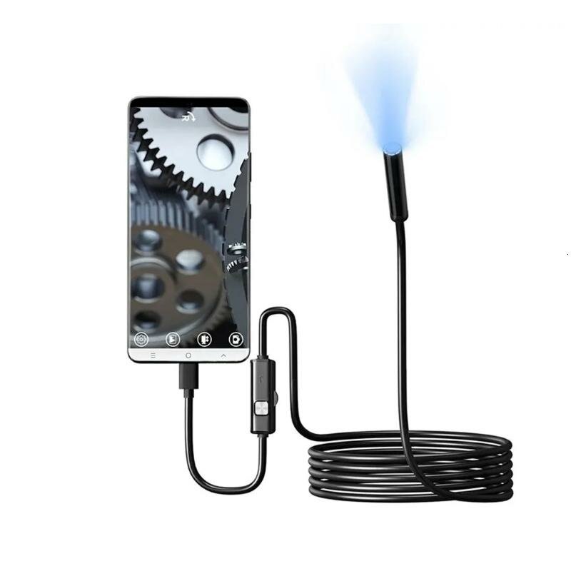 USB-эндоскоп Type C 7 мм, водонепроницаемый, 3,5 метра