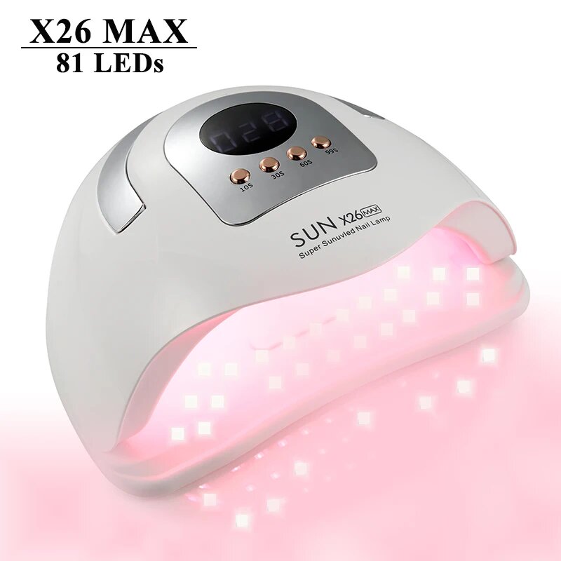 UV LED лампа для ногтей SUN X26 MAX 81 LEDs, 380W, ЕС