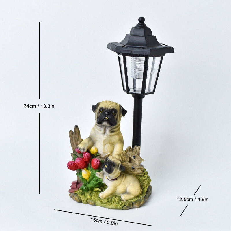 Солнечные фигурки-светильники из смолы (животные) для сада и дачи, декор. Мояэкономка