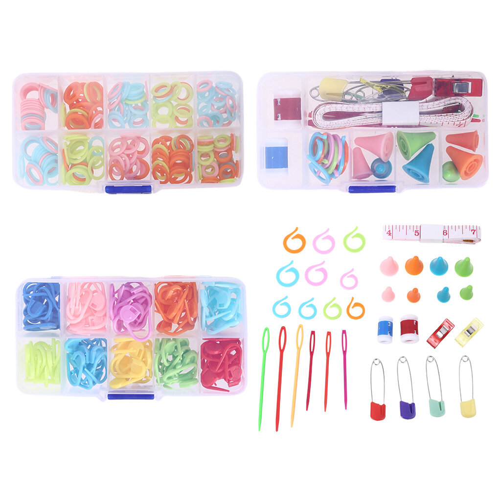 Набор Швейных Игл Инструмент Для Ткачества Аксессуары Для Вязания Пластиковые Иглы С Большими Ушками