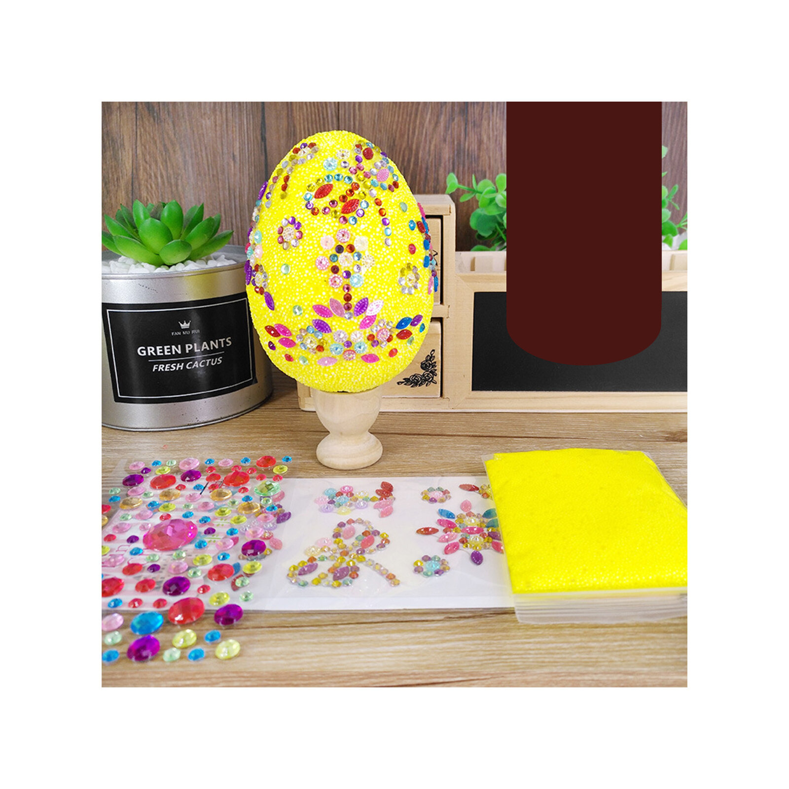 Аксессуар для Пасхи, Сделай сам Пасхальное бриллиантовое яйцо, набор материалов для поделок с бриллиантами ручной работы, Аксессуар для детей, Обучающие принадлежности для детского рукоделия, Подарок на день рождения