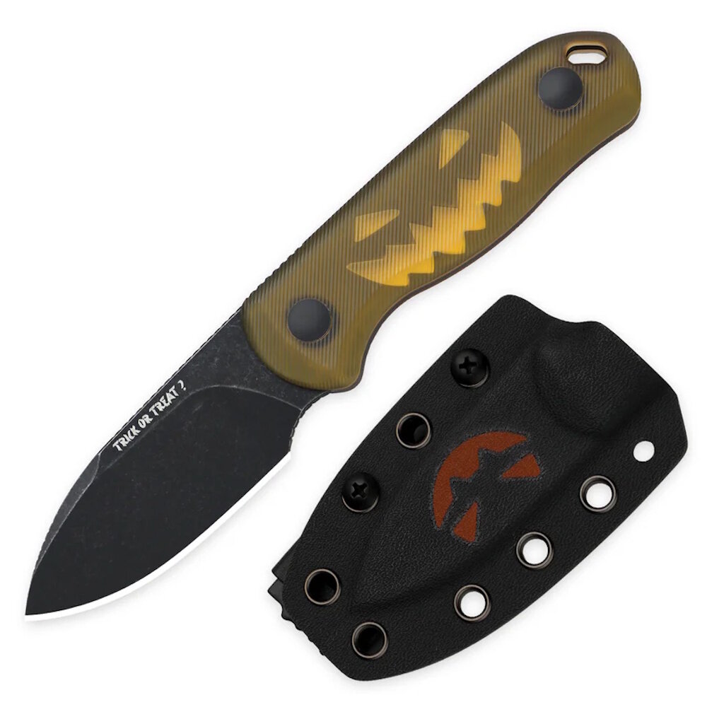 Фиксированный нож Kizer Drop BearFix Halloween, сталь 14C28N, рукоять Ultem, ограниченное издание