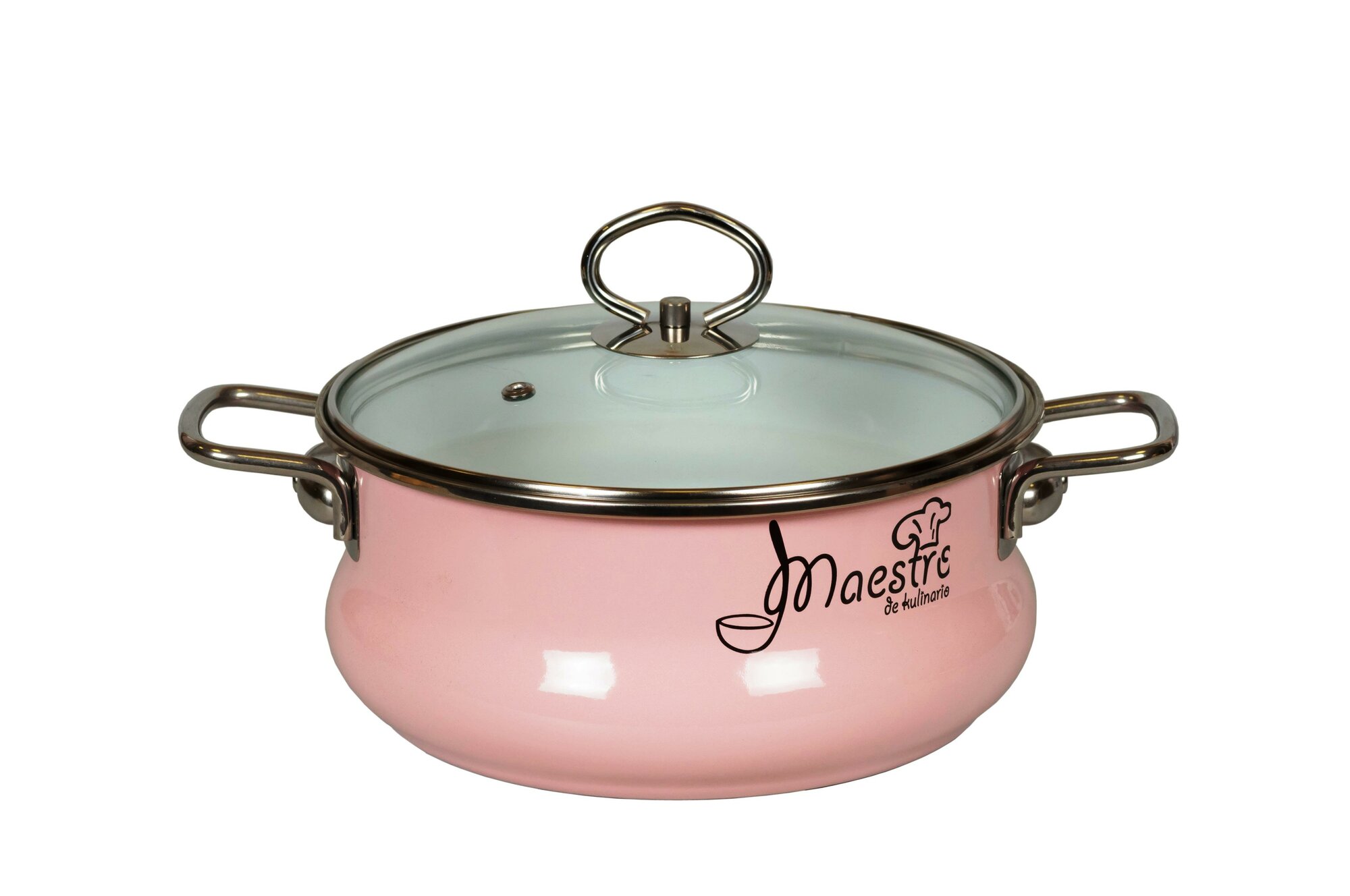 Кастрюля эмаль 3.0Л ТОР MAESTRO розов 8ST205S череповец