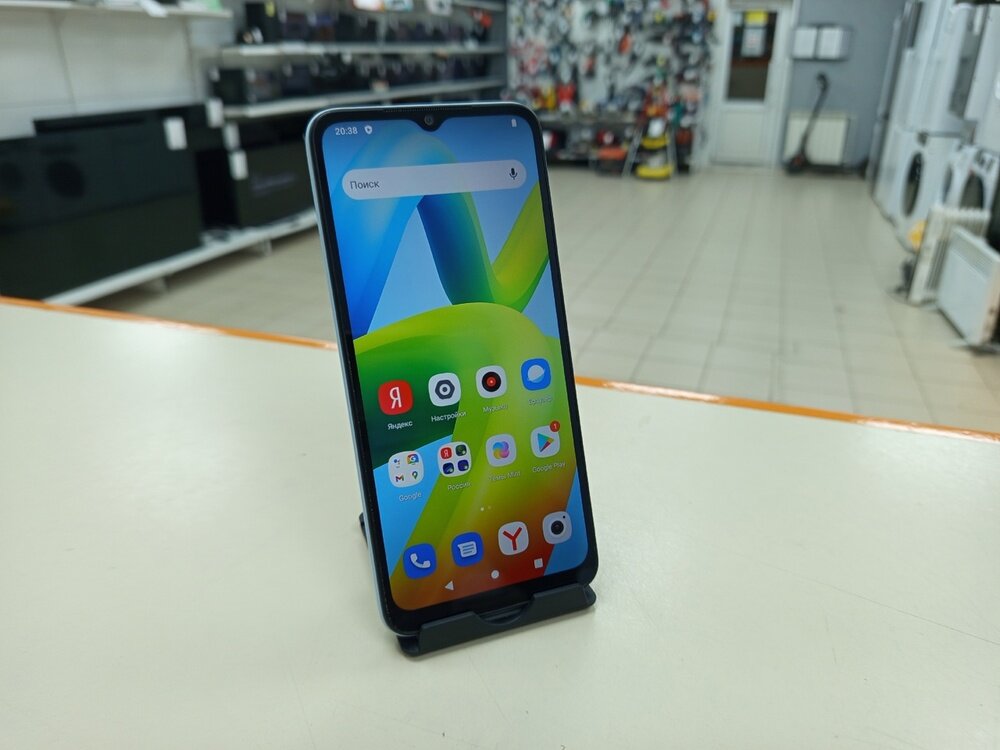 Смартфон Xiaomi Redmi A1+ 2/32 ГБ RU, Dual nano SIM, светло-зеленый, б/у, уценка