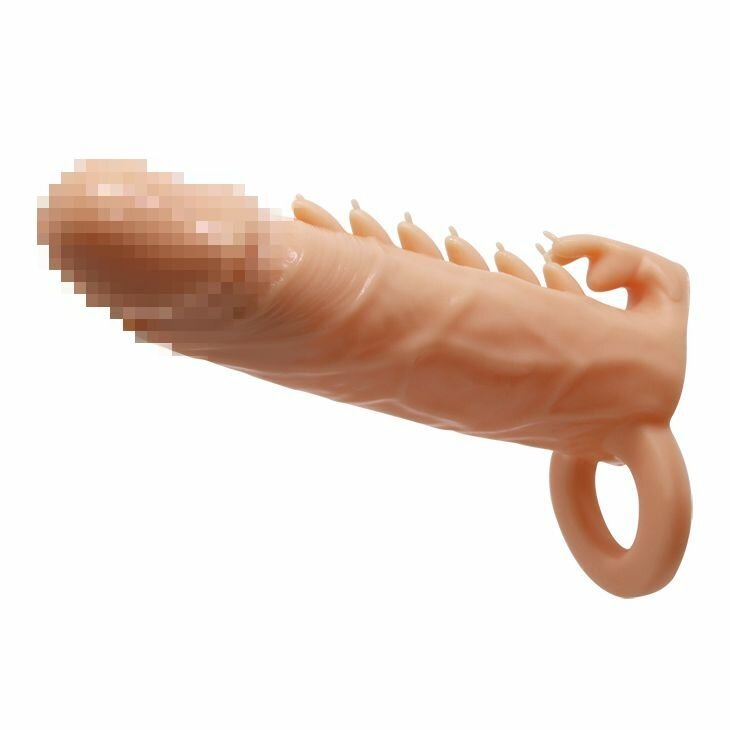 Удлиняющая насадка Penis Sleeve Emmitt - 17 см, Baile, телесный