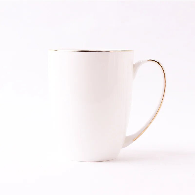 Керамическая кружка Simplicity с золотым краем