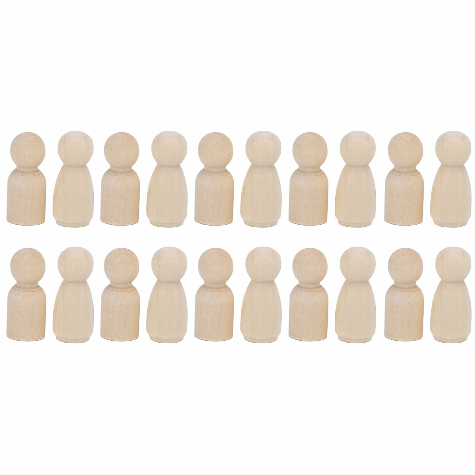 20 шт. деревянные фигурки-пуговицы, незавершенные, для рисования и творчества, детские поделки