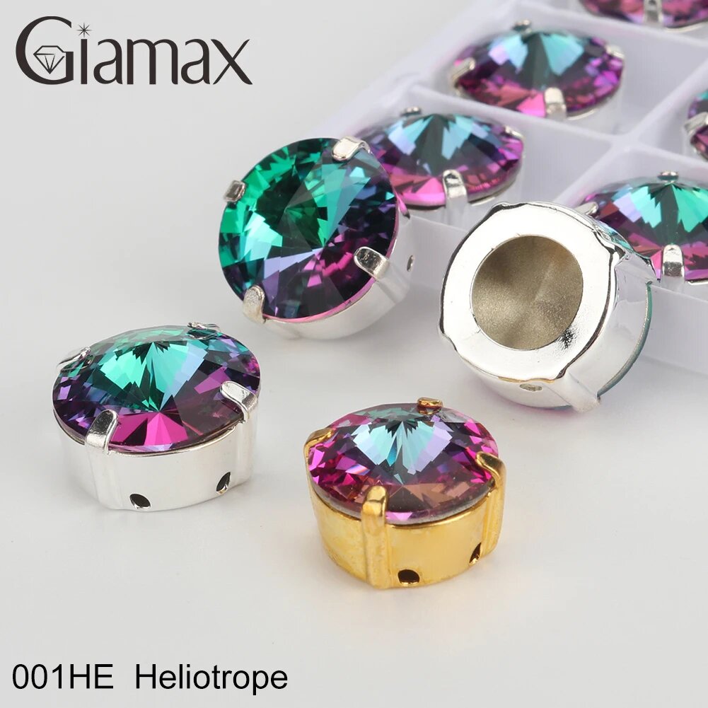 Стразы Giamax Heliotrope, 001HE, Silver Claw