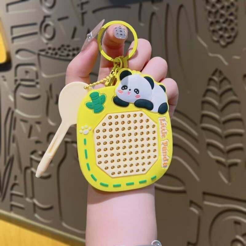 Милый брелок с магнитной стальной шариковой доской для рисования от Sanrio, игрушка для детей, подвеска для рюкзака, магнитная доска