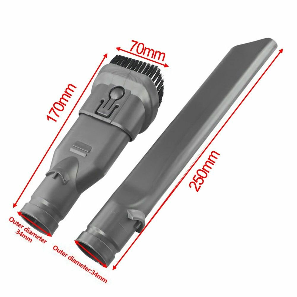Переходник для шланга пылесоса Dyson DC58, DC59, V6 DC30 DC34, щетка для пылесоса + адаптер для щелевого шланга для пыли, аксессуары