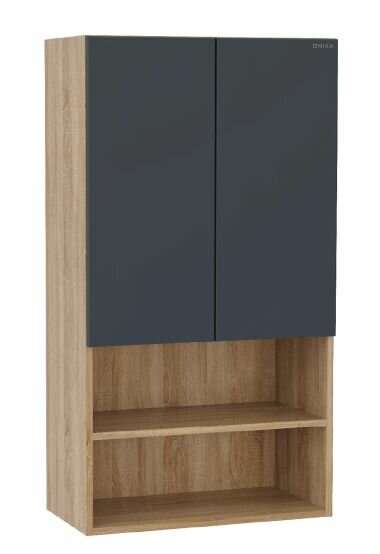 Шкаф навесной Onika Маркус Нова 60, серый/дуб сонома