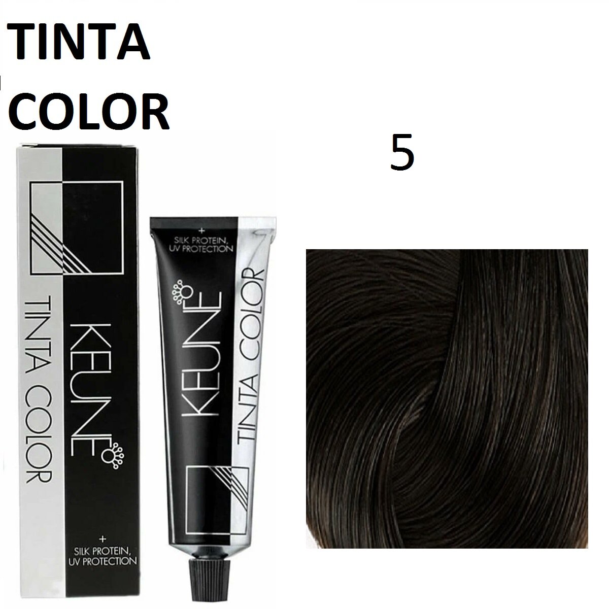 Keune Tinta Color 5 стойкая краска для волос, Светлый Шатен 60 мл