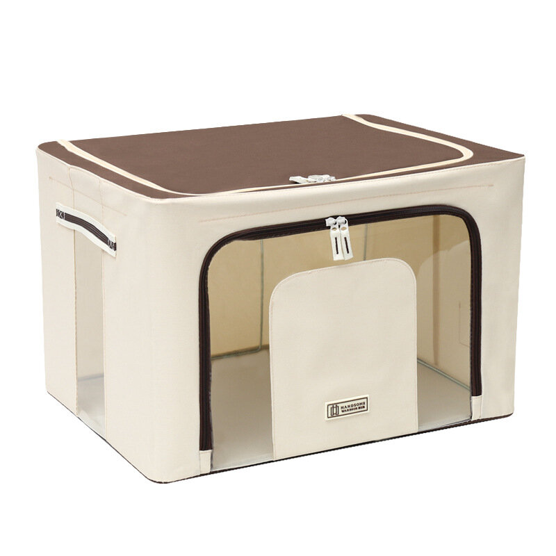 Коробка для хранения Paisilong из утолщенного оксфордского ткани, водонепроницаемая, большая, для одежды, одеял, игрушек, складная коробка с металлическим каркасом, оптовая продажа