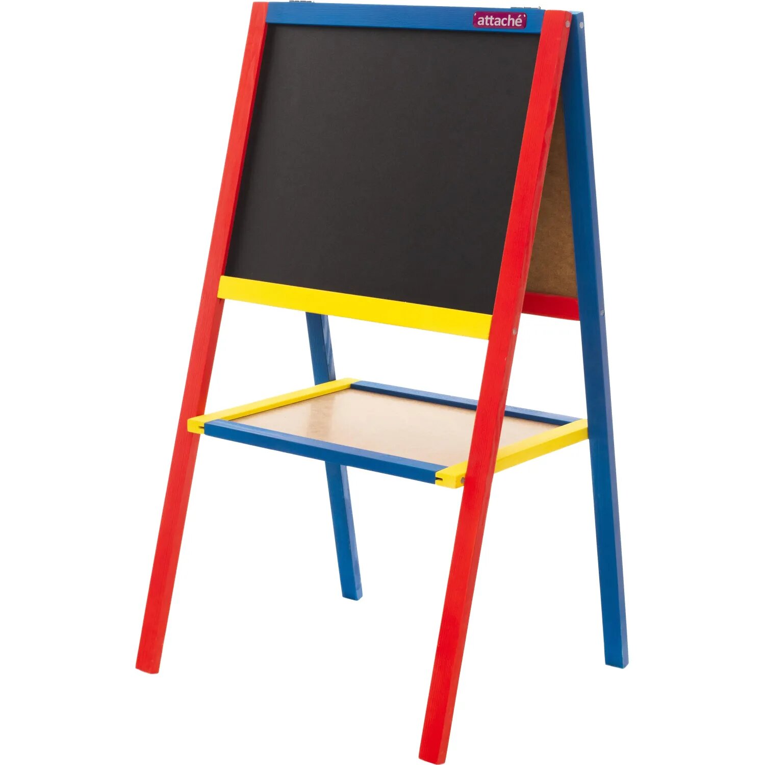 Доска-мольберт двусторонний комбинированный Attache Kids, дерев. профиль
