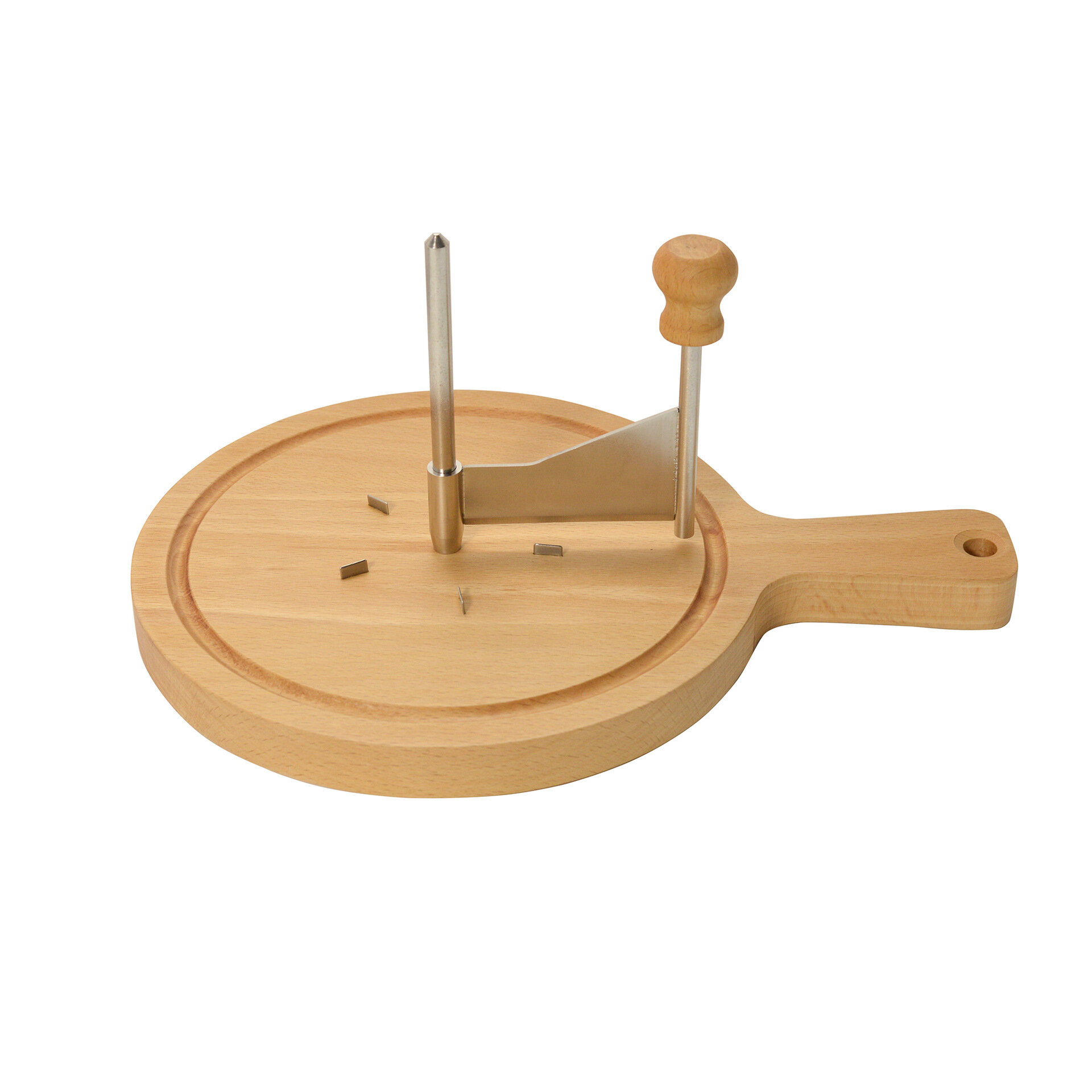 Слайсер для сыра с деревянной ручкой, вращающийся измельчитель, слайсер для шоколада, круглый диск с крышкой