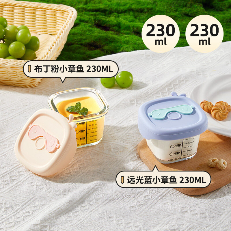 Стеклянная миска для кормления Beitais Baby, набор инструментов для кормления младенцев, детская посуда, пароварка для кормления