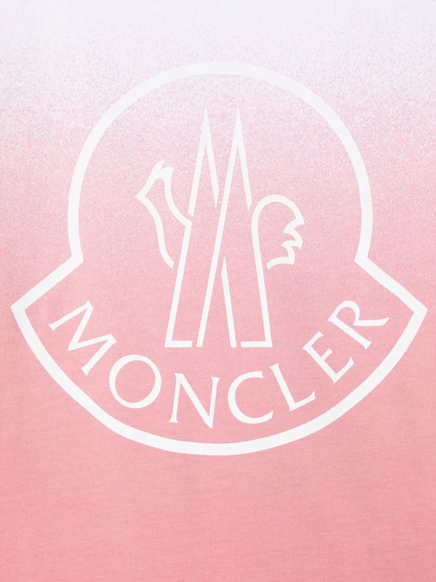 Футболка Moncler, размер 12-18 мес, темно-розовый — фото 1