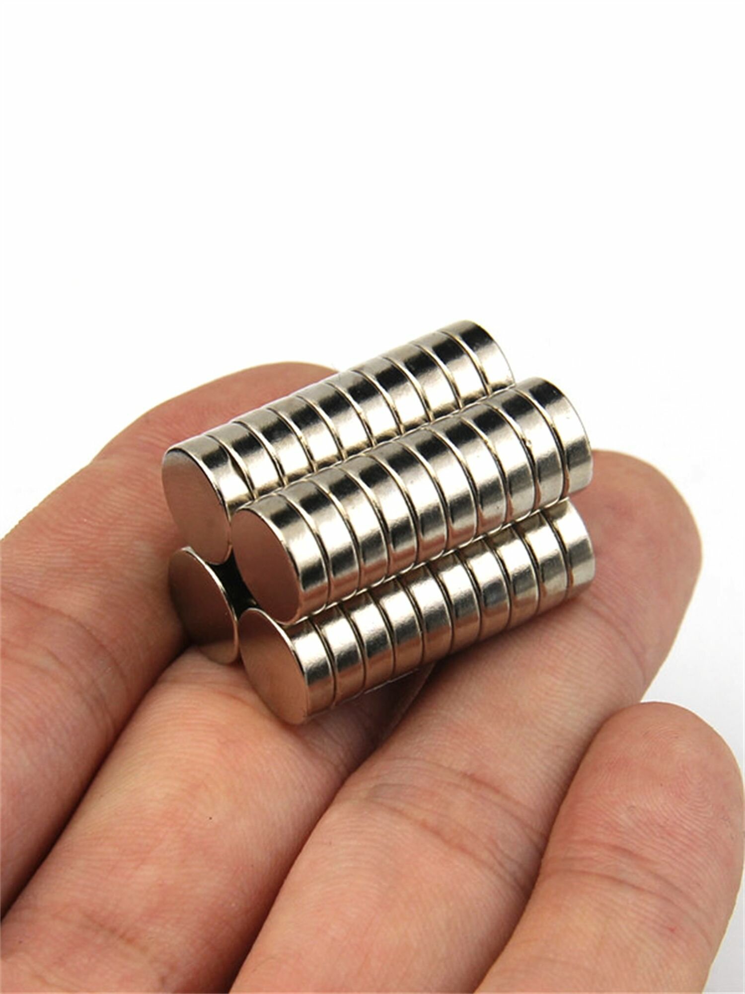 Магнит усиленный диск 10х3 мм - 10 шт