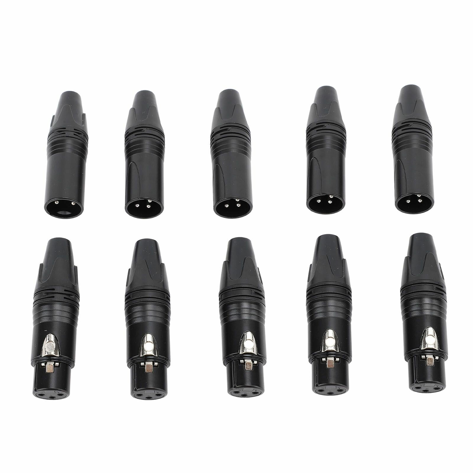 Разъемы XLR, 5x муж, 5x жен, для микрофонов/DMX