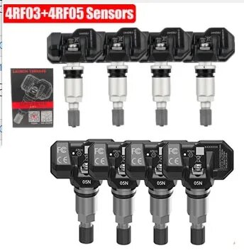 LAUNCH X431 2 в 1 RF-сенсор, инструмент для ремонта шин, 315/433 МГц, TPMS, датчик давления в шинах, тестер, программирование, работа с i-TPMS/CRT5011E RF0305 8 PCS