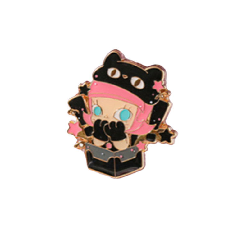 Значки POP MART New District, 100% Mystery Box, Confirmed-Molly | HEY BOX (Open)