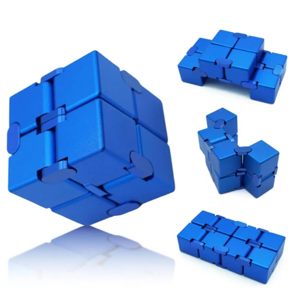 Infinity Cube бесконечный кубик антистресс Fidget Toy металлический трансформер
