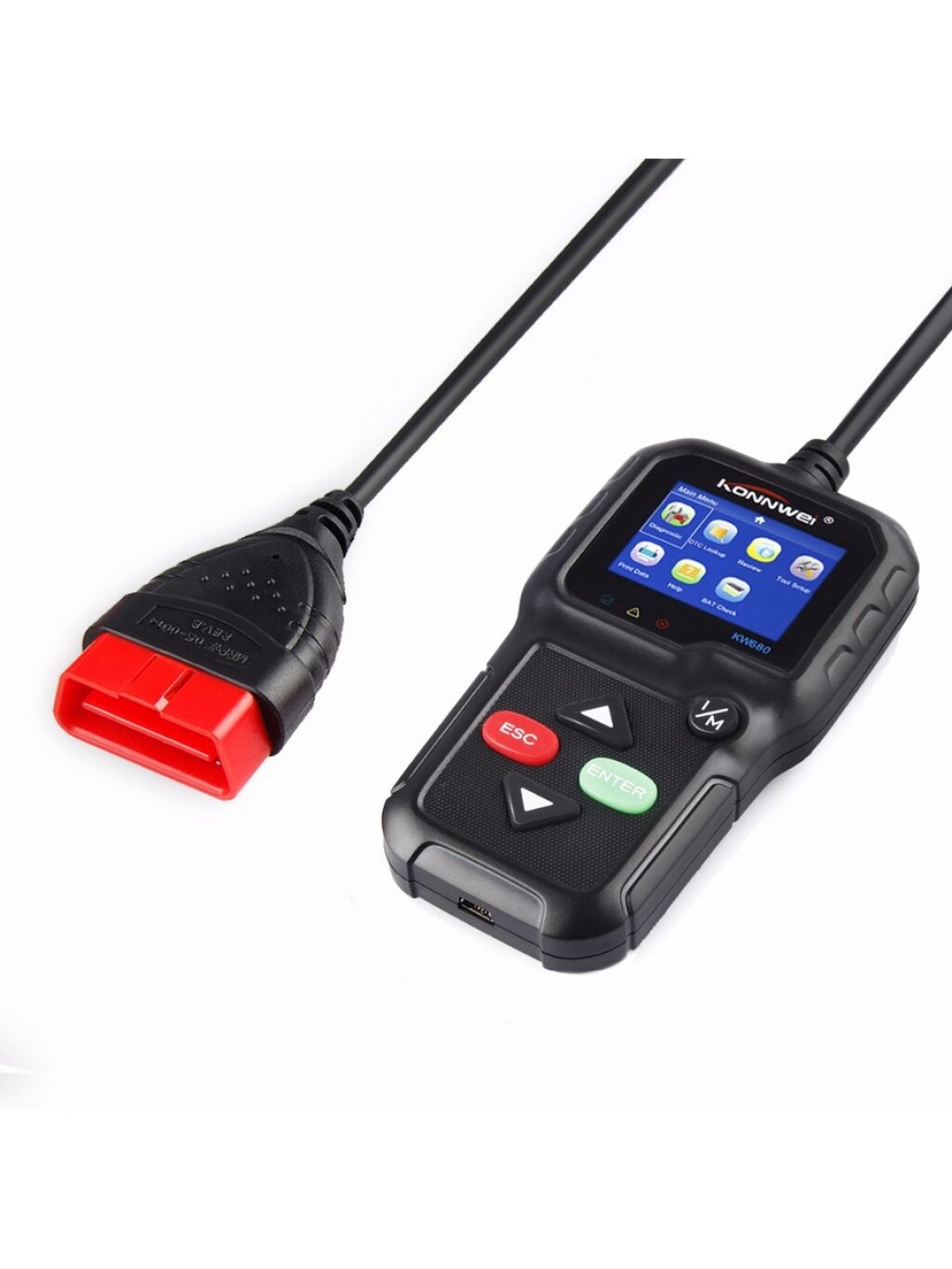 Автосканер автомобильный диагностический KONNWEI KW680 "НПП Орион" (OBDII все протоколы)