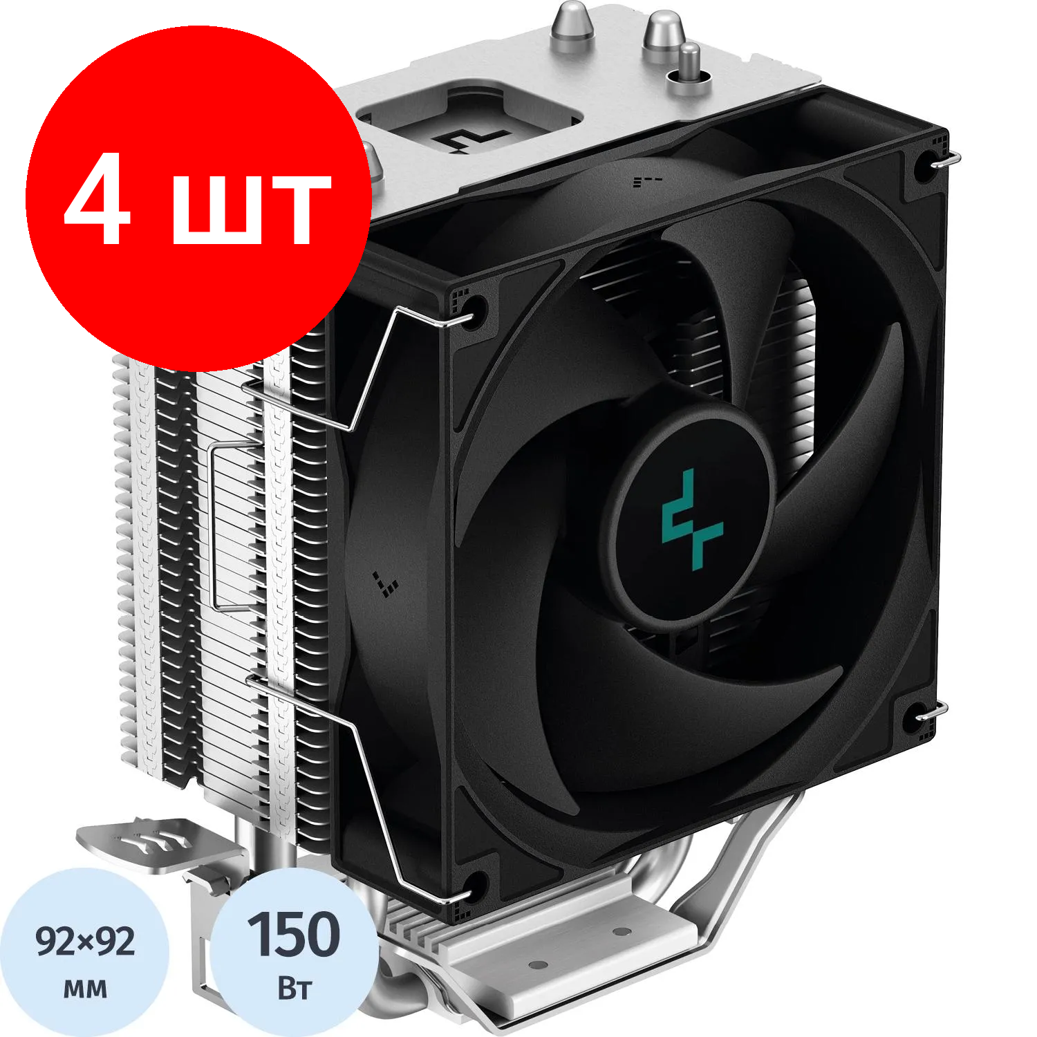 Комплект 4 штук, Кулер DEEPCOOL AG300 LGA1700/1200/115X/AM5/4 150Вт, PWM