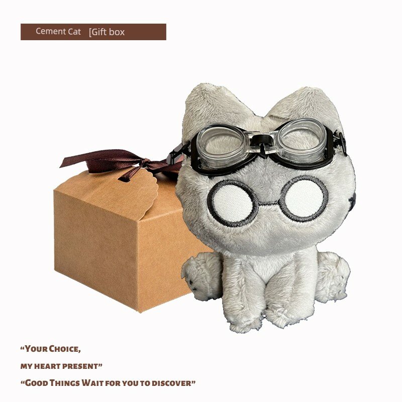 Корейская плюшевая игрушка Seventeen Full Yoo Seung-hyun в виде кошки, настольное украшение, серая кукла-кошка, подарок