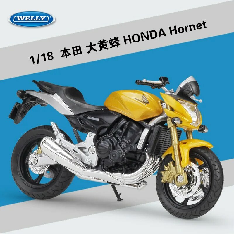 WELLY Honda Hornet 1:18 металлическая модель мотоцикла 18+