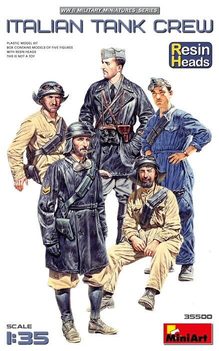 35500 MiniArt Итальянские танкисты (5 фигур) 1/35