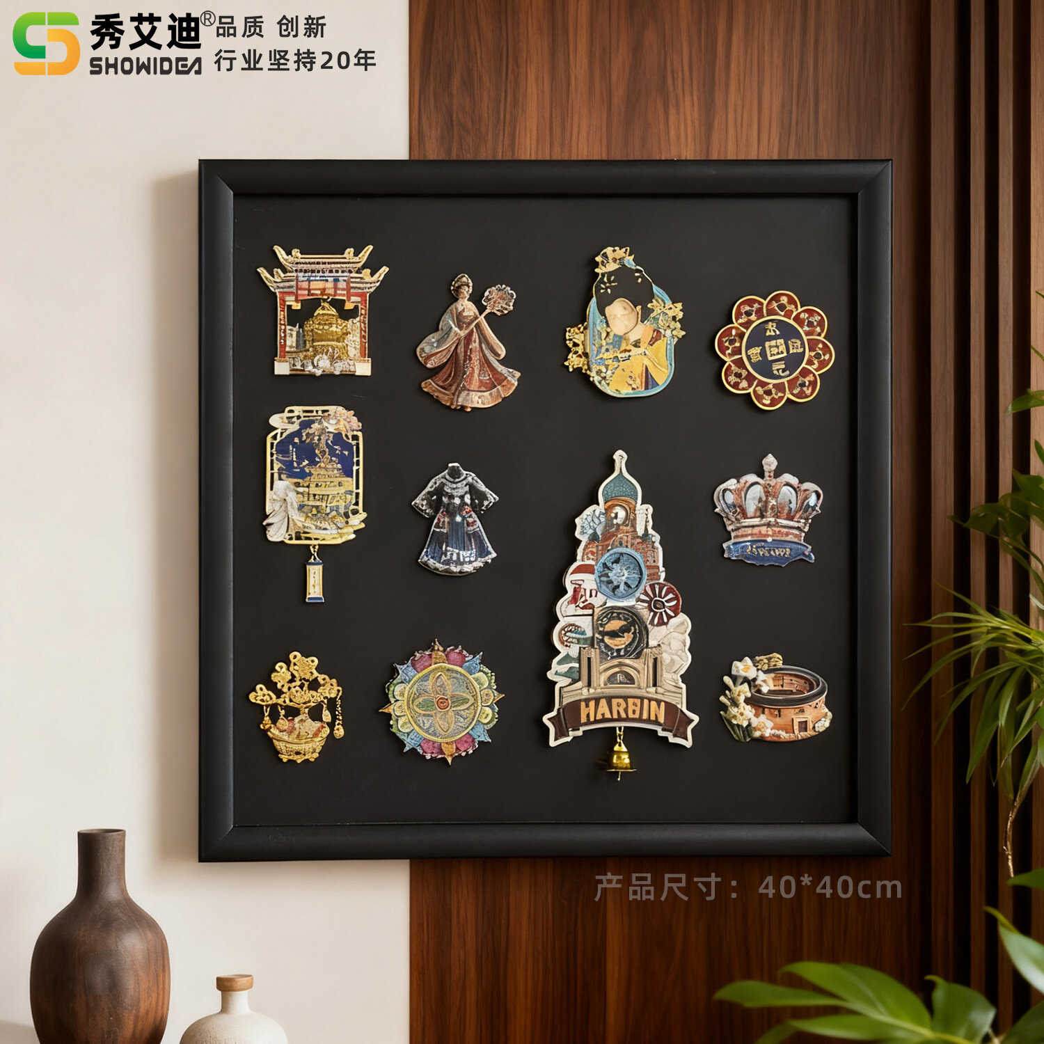 Магнитная доска Xiu Aidi из трех частей с черной доской, креативная настенная магнитная доска для холодильника, для домашнего использования, стираемая