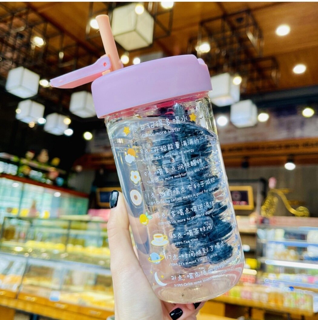 Стакан для сухих и жидких напитов, летний стакан для воды, простой стакан для фруктов, большой объем с ситечком для