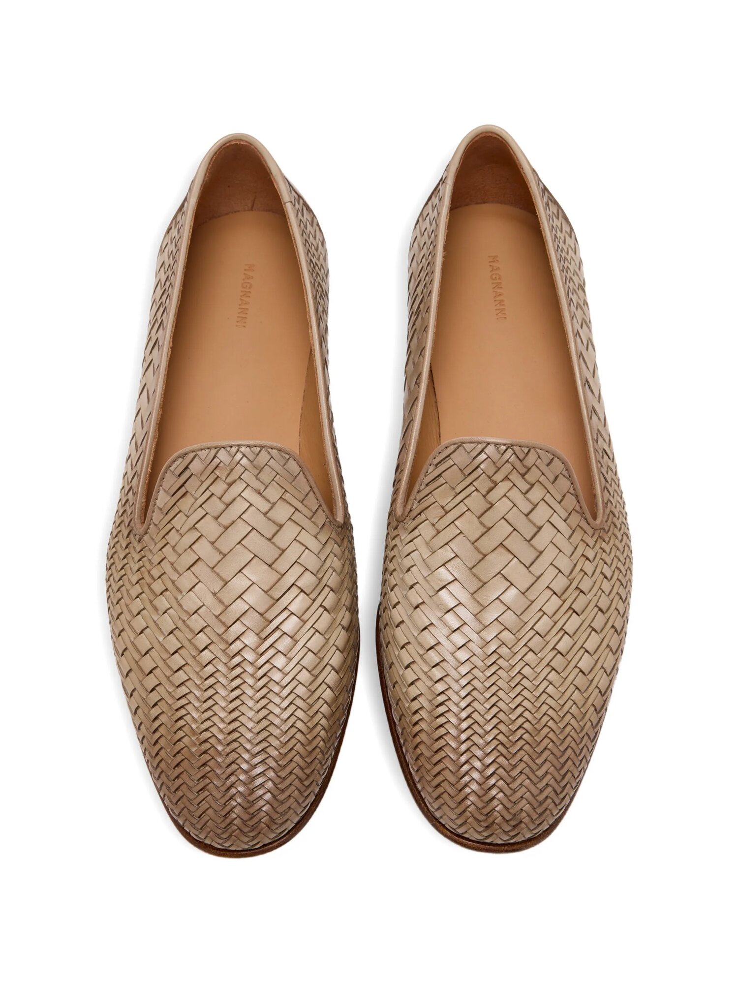 Лоферы MAGNANNI Woven loafers, размер 40, brown — фото 1