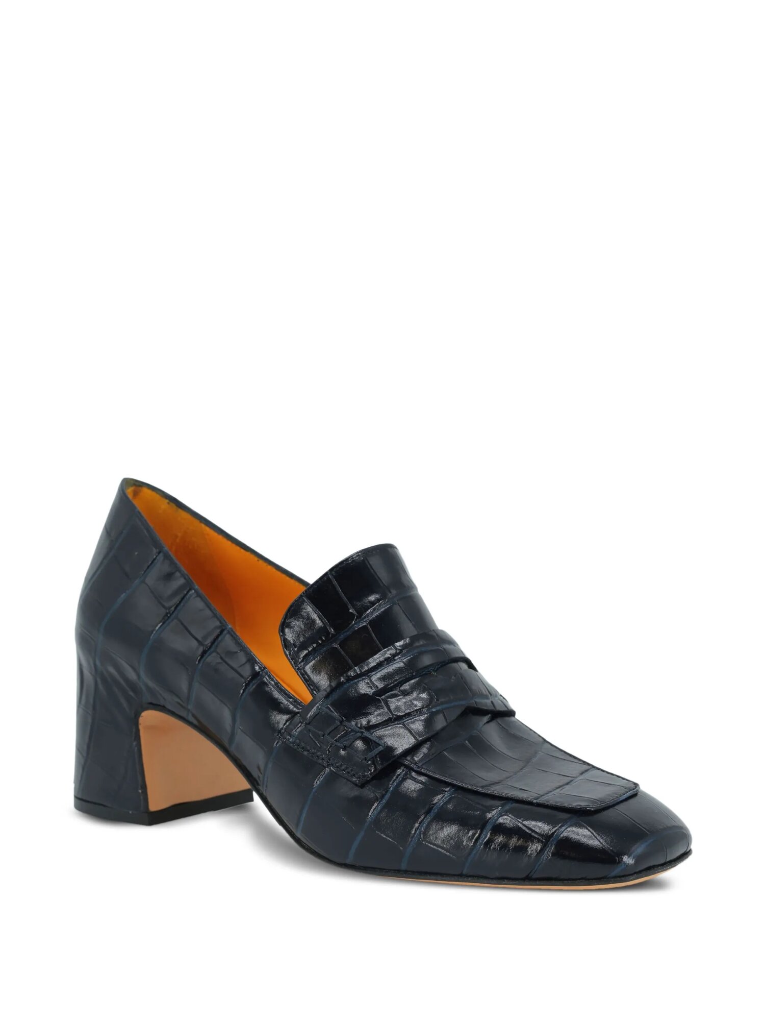 Лоферы Madison Maison Croc-effect leather loafers, размер 40 — фото 1
