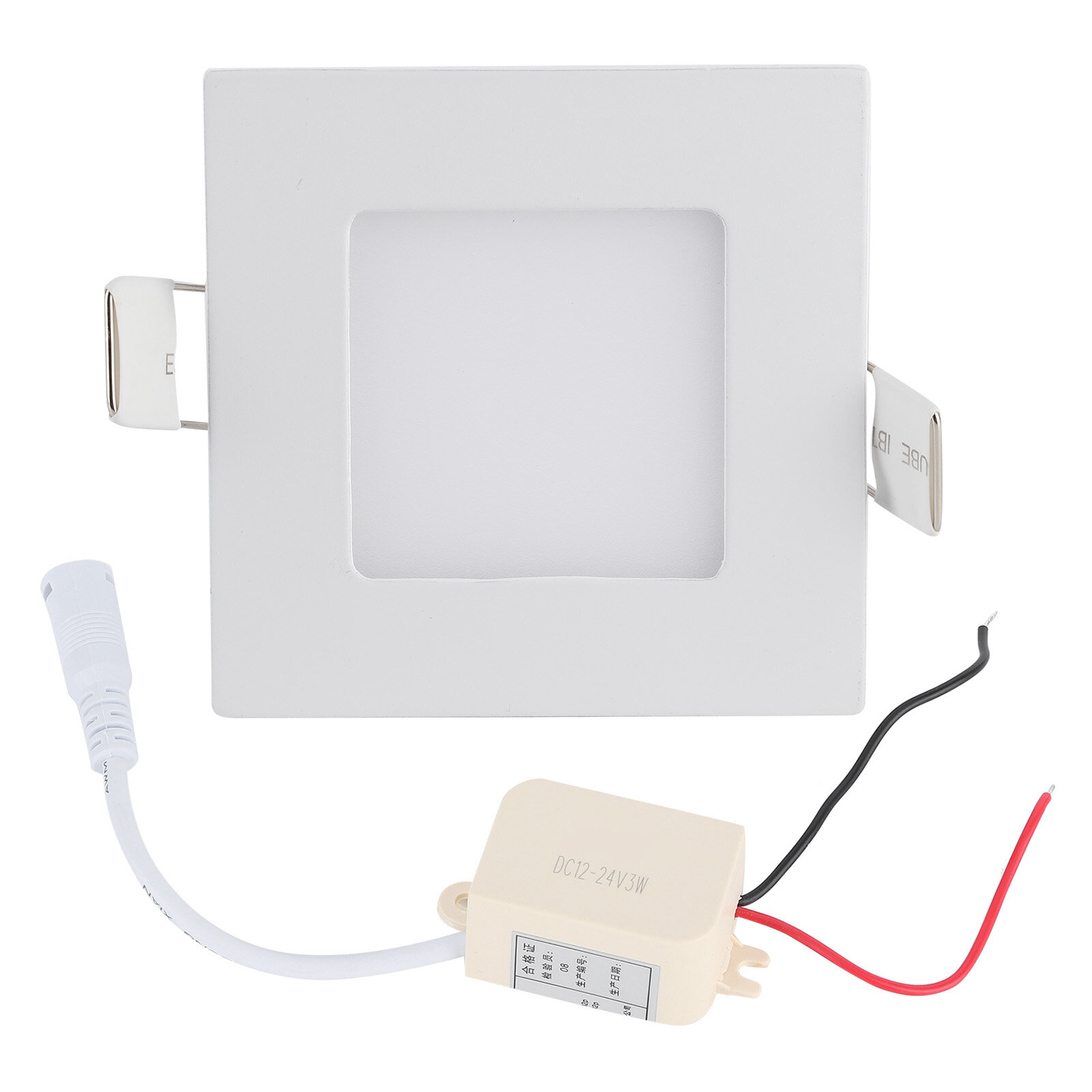 Потолочный светильник 12 В 3 Вт, квадратный, для использования в салоне автомобиля, грузовика, автодома, каравана, теплый белый свет.