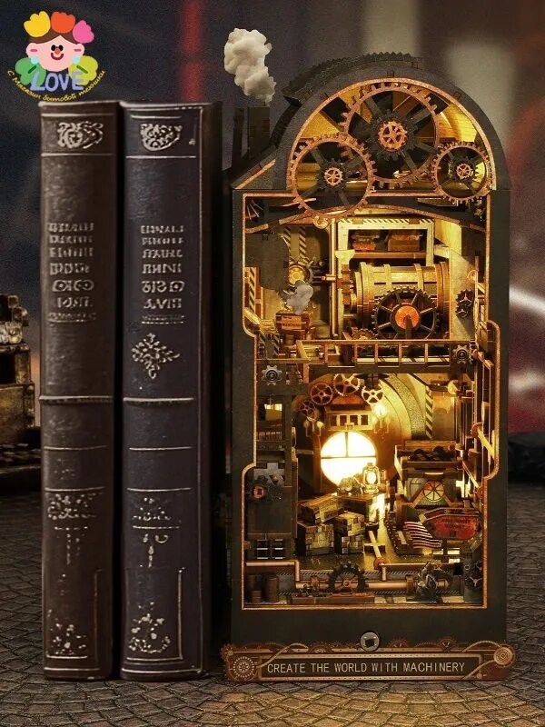 Сборка подставки для книг своими руками в стиле механический ритм стимпанк