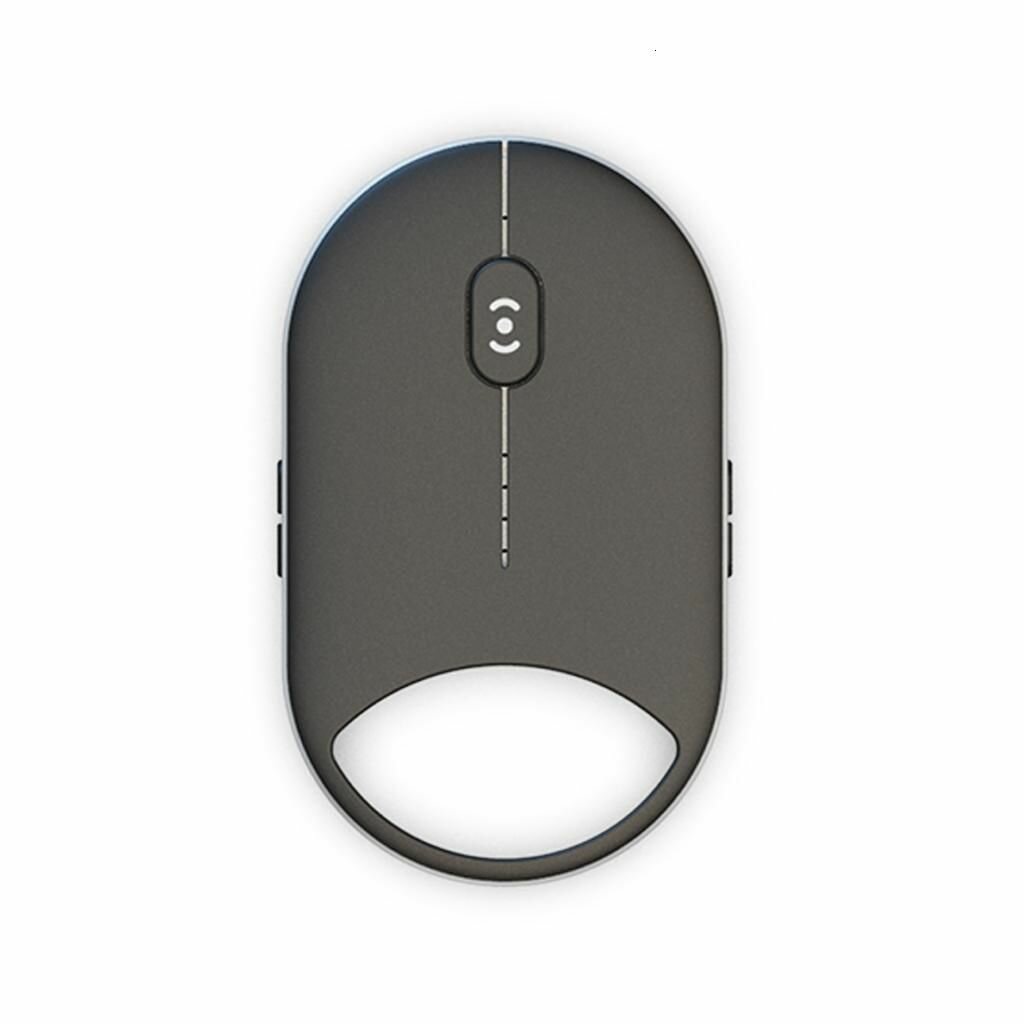 Бесшумная мини-мышь с емкостным датчиком давления, Bluetooth и 2.4G, тонкий дизайн, Черный