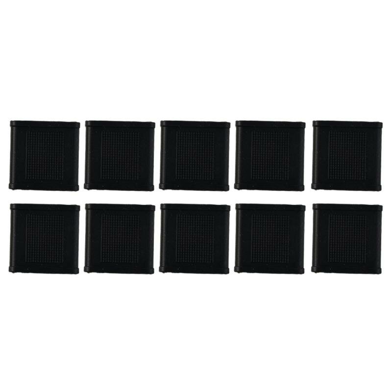 Защитные силиконовые напальчники для спорта (10 шт), Черный