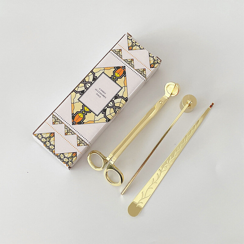 Набор инструментов для ароматерапии: ножницы для свечей, крючок для фитиля, гаситель для свечей, колокольчик для свечей, аксессуары для свечей, цветная коробка