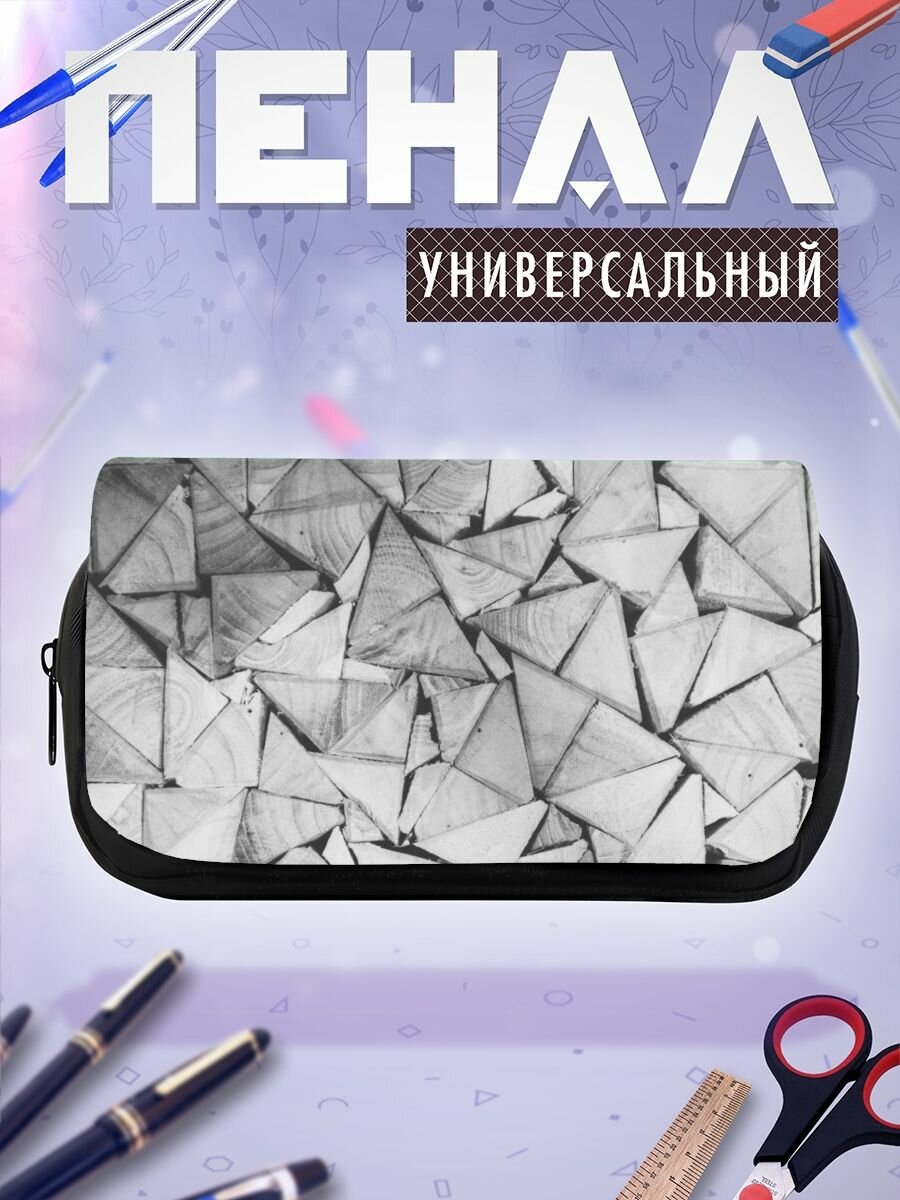 Пенал косметичка узор черный и белый