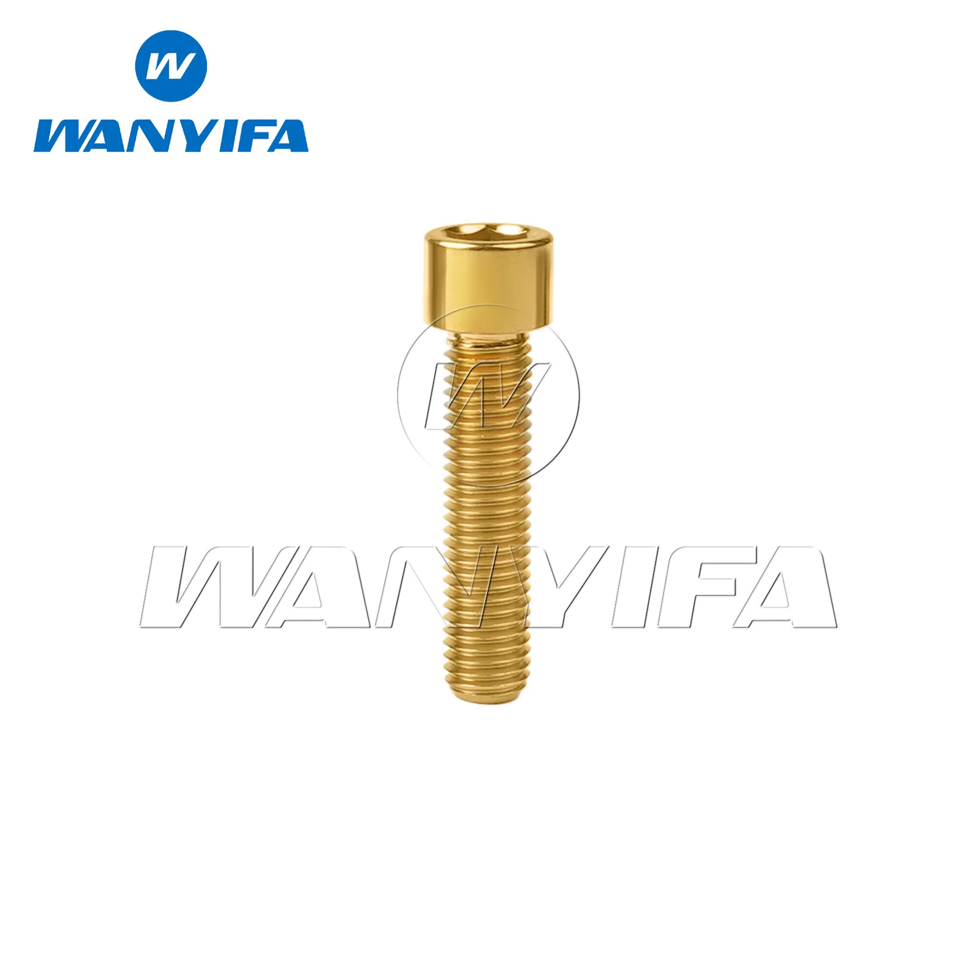 Титановые болты Wanyifa M7/M8x15/20/25/30/35/40/45/50/60/70 мм M7, Gold, 25mm