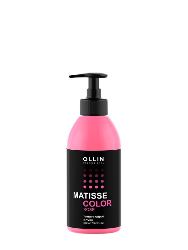 Маска для тонирования волос OLLIN PROFESSIONAL MATISSE COLOR, розовый, 300 мл
