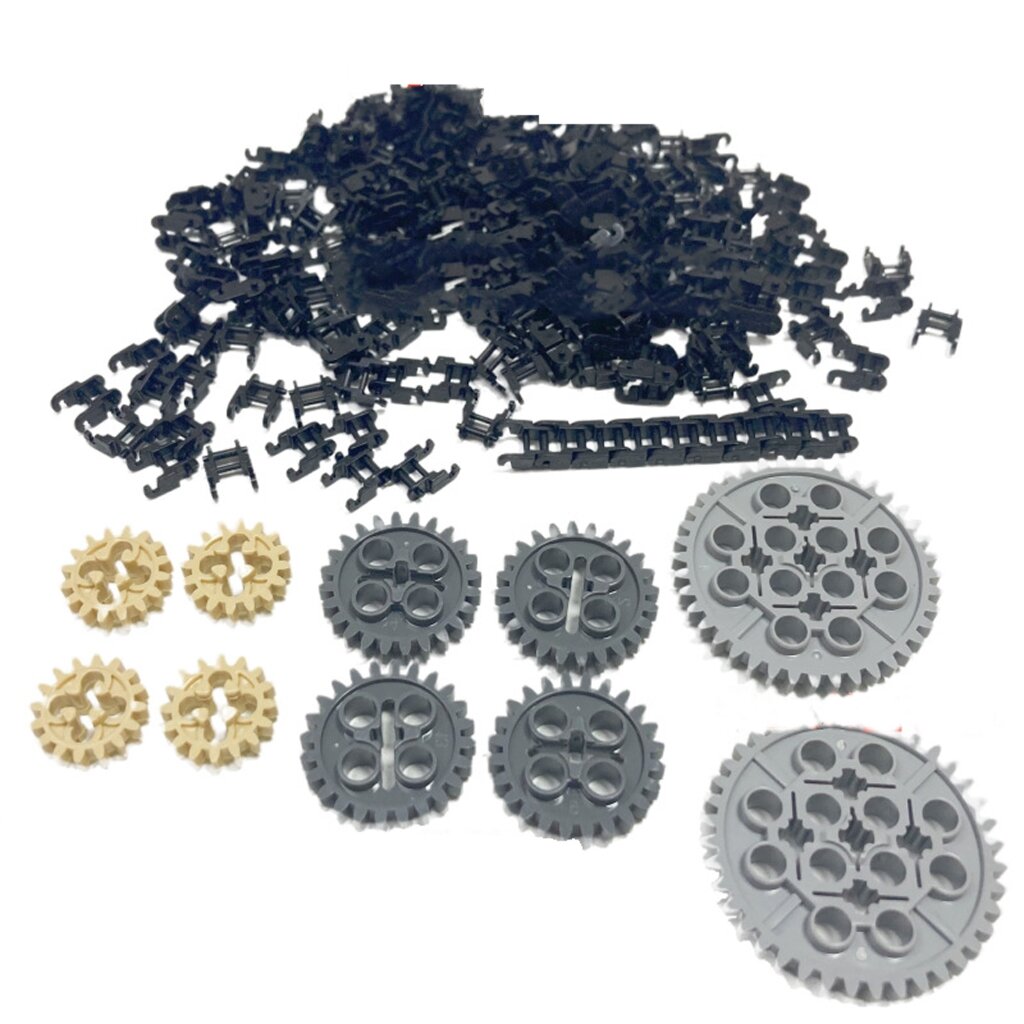 Строительные блоки зубчатых колес научно-технического оборудования - E цепной мешок + 2 зуба по 40.4 24 зуба.4 прямых колеса с 16 передачами