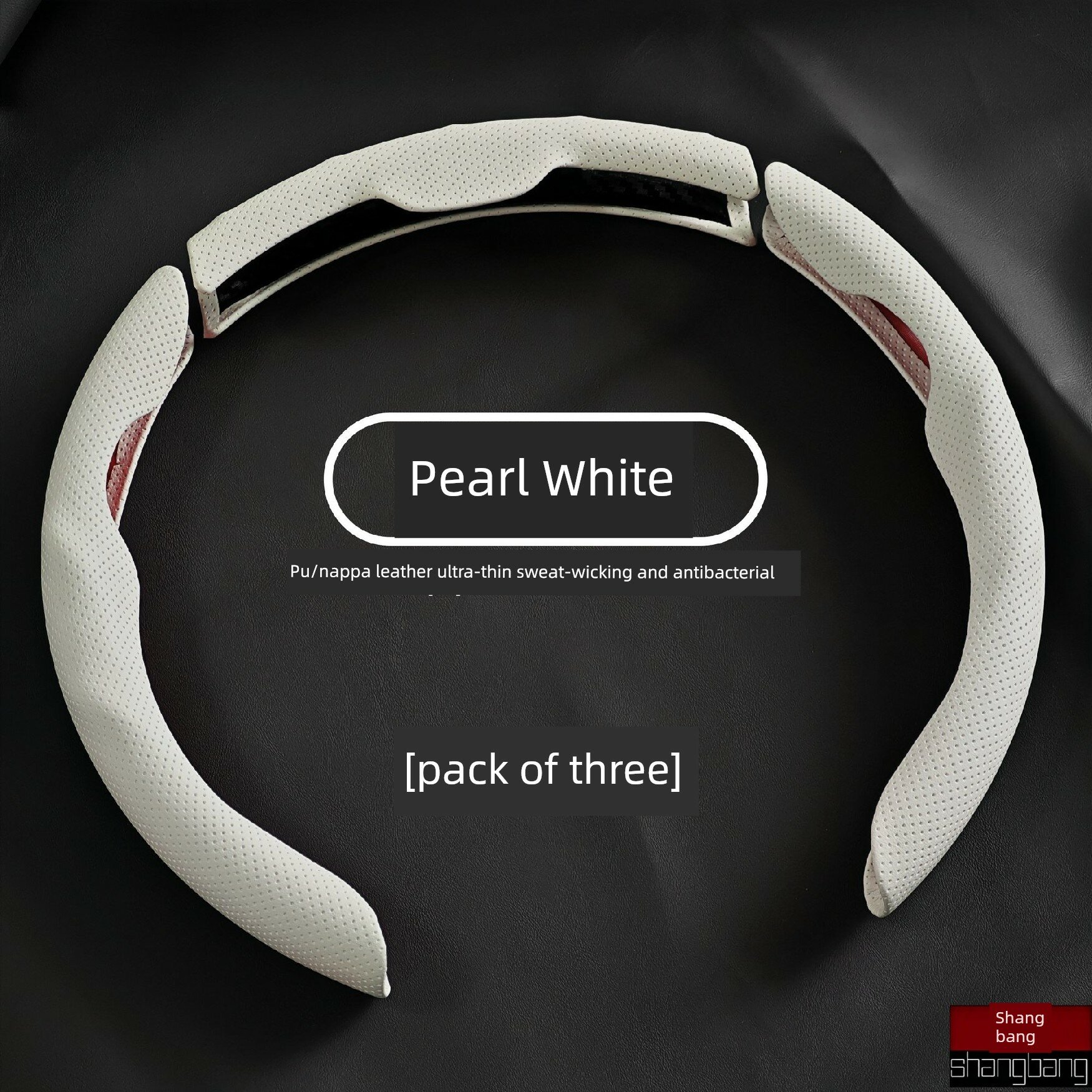 Чехол на руль автомобиля из кожи NAPPA, дышащий, нескользящий, высококачественный, сегментированный, ультратонкий, с