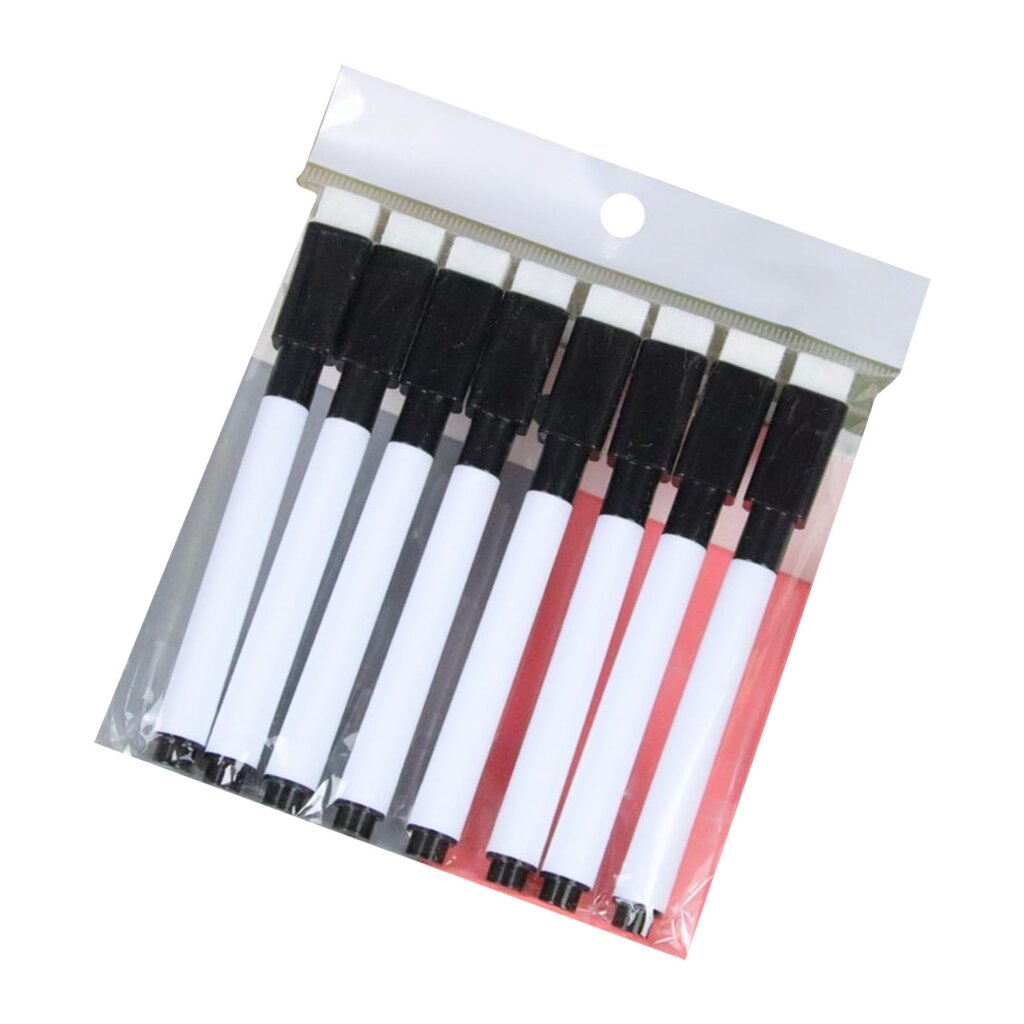 8шт Красочный Магнитный Маркер с Ластиком для Белой доски Флипчарт Шириной Линии 1,0 ММ 8 Цветной Стираемый Маркер для Белой доски